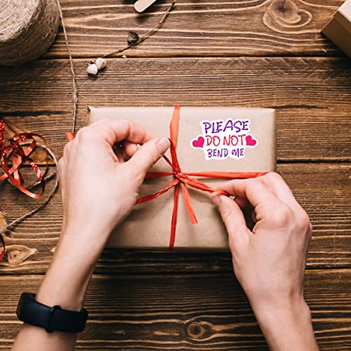 Please Do Not Bend Me Stickers,Thank You Stickers,Handmade Stickers,Small Shop Stickers,Envelopes Stickers for Small Business, Online Retailers,Handmade Goods,500 Labels Per Roll