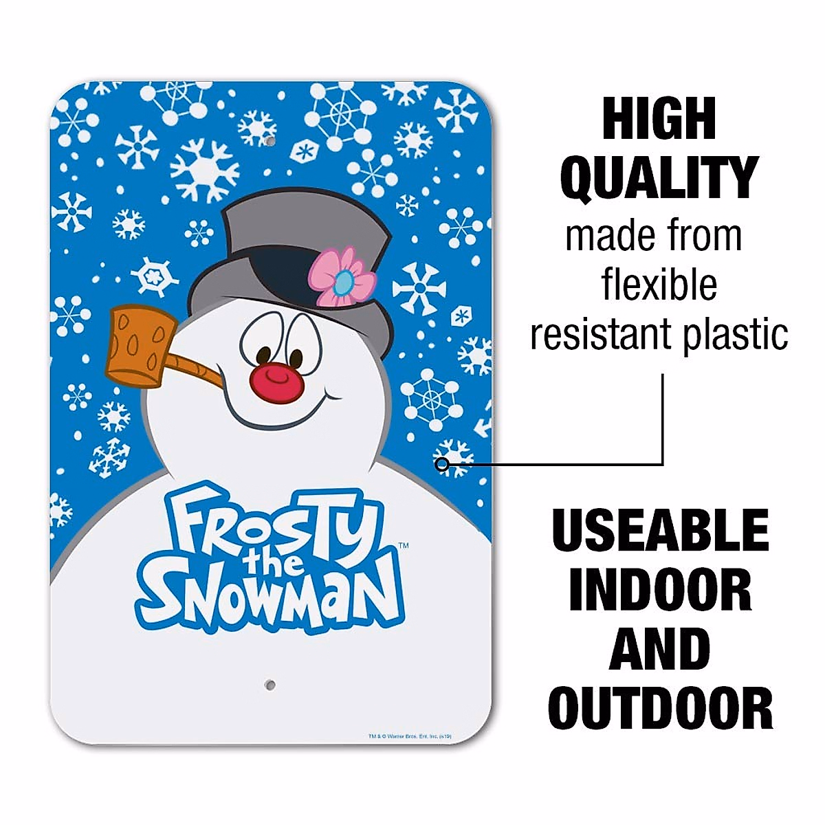 Frosty the Snowman Snowing Home Business Office Sign