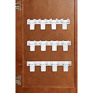 Bellemain Spice Gripper Clip Strips for Plastic Jars - Set of 3, Holds 12 Jars