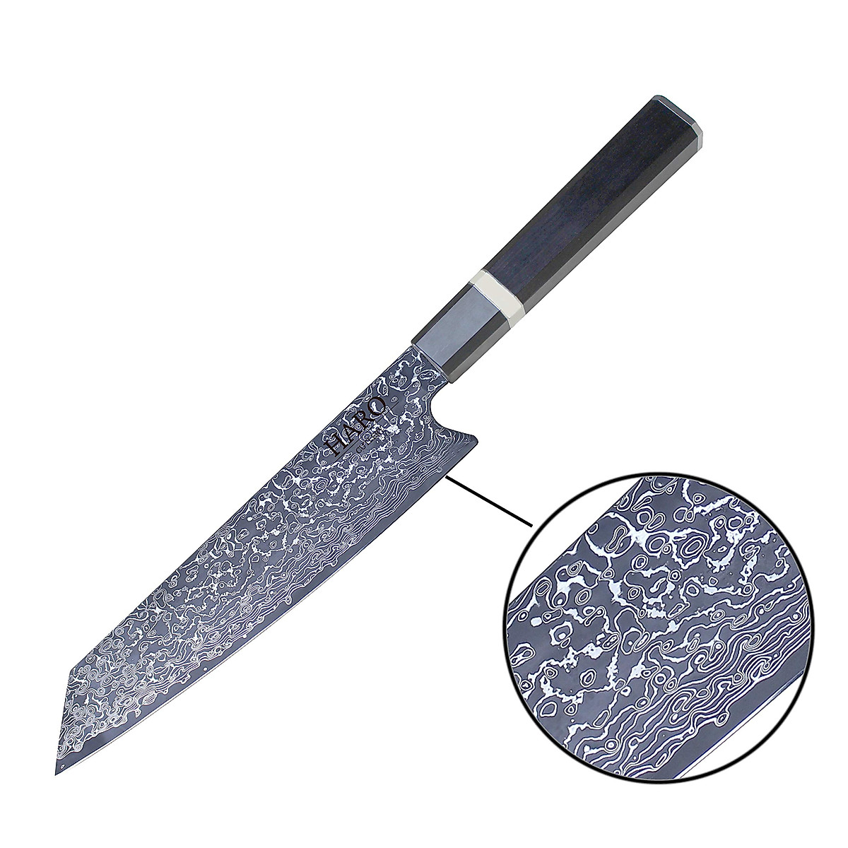 HARO CUTLERY Talon Series 8 Inch Chef Knife | Japanese Knife Kiritsuke Knife | Forged Damascus Knife | Professional VG10 Chef Knife | Japanese Kitchen Knife | Razor Sharp Chefs Knife