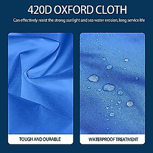 Boom Mainsail Cover Waterproof Thicken 420D Oxford Fabric Boat Sail Cover for 9-10Ft 12-13Ft Windproof Cover Mainsail Boom Cover Sailboat Cover Outdoor Booms Boat Cover Sunshade Cover (9-10Ft)