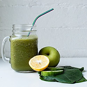 Sihuuu Metal Straws with case, Reusable Stainless Steel Straws with Brush, Extra Long Travel Drinking Straws for YETI tumbler, Coffee Mug, Water Bottle, Dishwasher Safe, Popotes de Acero Inoxidable