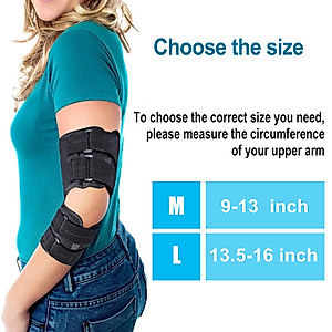 Elbow Brace Support Splint for Cubital Tunnel Syndrome and Arthritis Pain Relief , Adjustable Angle Stabilizer Brace ,Prevent Excessive Bending at night,Fits left and right Arms for Woman and Man- M
