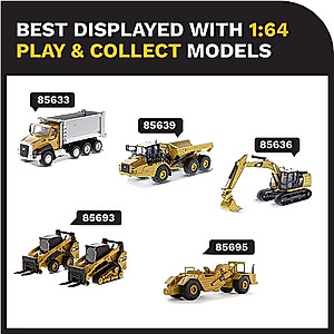 Diecast Masters 1:64 Caterpillar CT-660 Ox Stampede Dump Truck, Play & Collect Series Cat Trucks & Construction Equipment | 1:64 Scale Model Diecast Collectible | Diecast Masters Model 85633