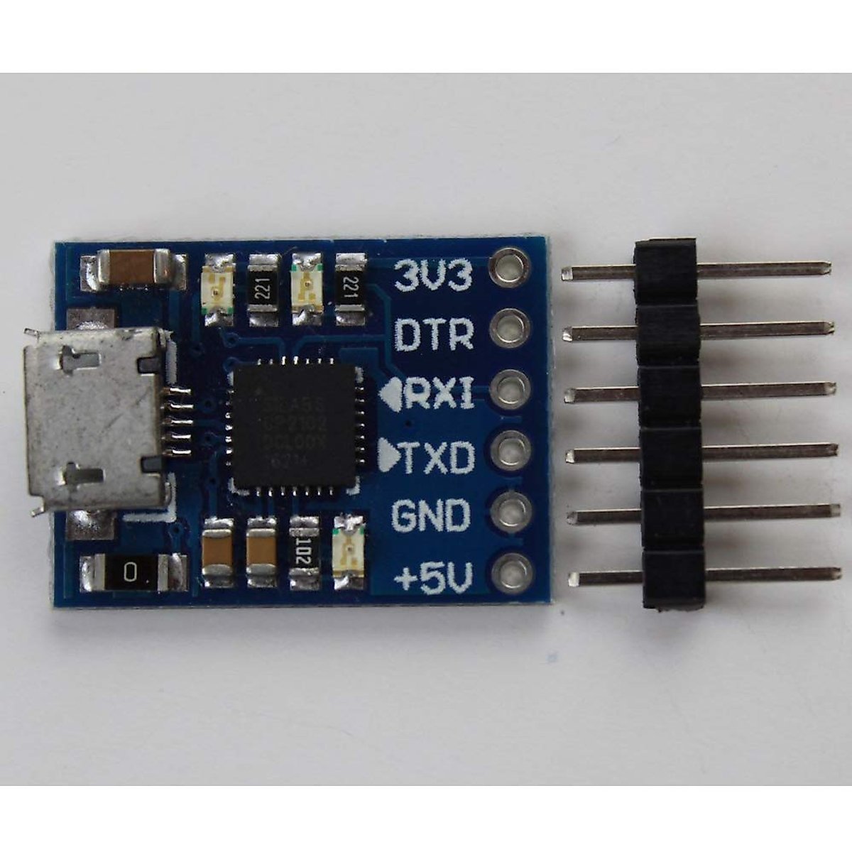 Comimark CP2102 Micro USB to UART TTL Module Serial Converter Programmer for Arduino etc (5Pcs)