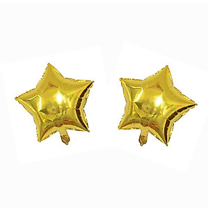 Morndew 5 PCS Happy Birthday Beer Mug Cheers Five-pointed Star Foil Balloons for Birthday Party Baby Shower Wedding Party Decorations