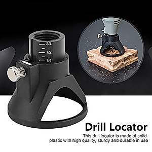 Drill Locator Rotary Positioner Professional Drill Grindering &Polishing Positioner Retainer Rotary Tool Accessory Electric Locator Horn Carving Rotary Tool Attachment