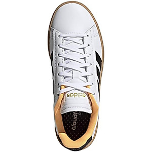 adidas Originals Grand Court Alpha White/Black/Flash Orange 7 B (M)