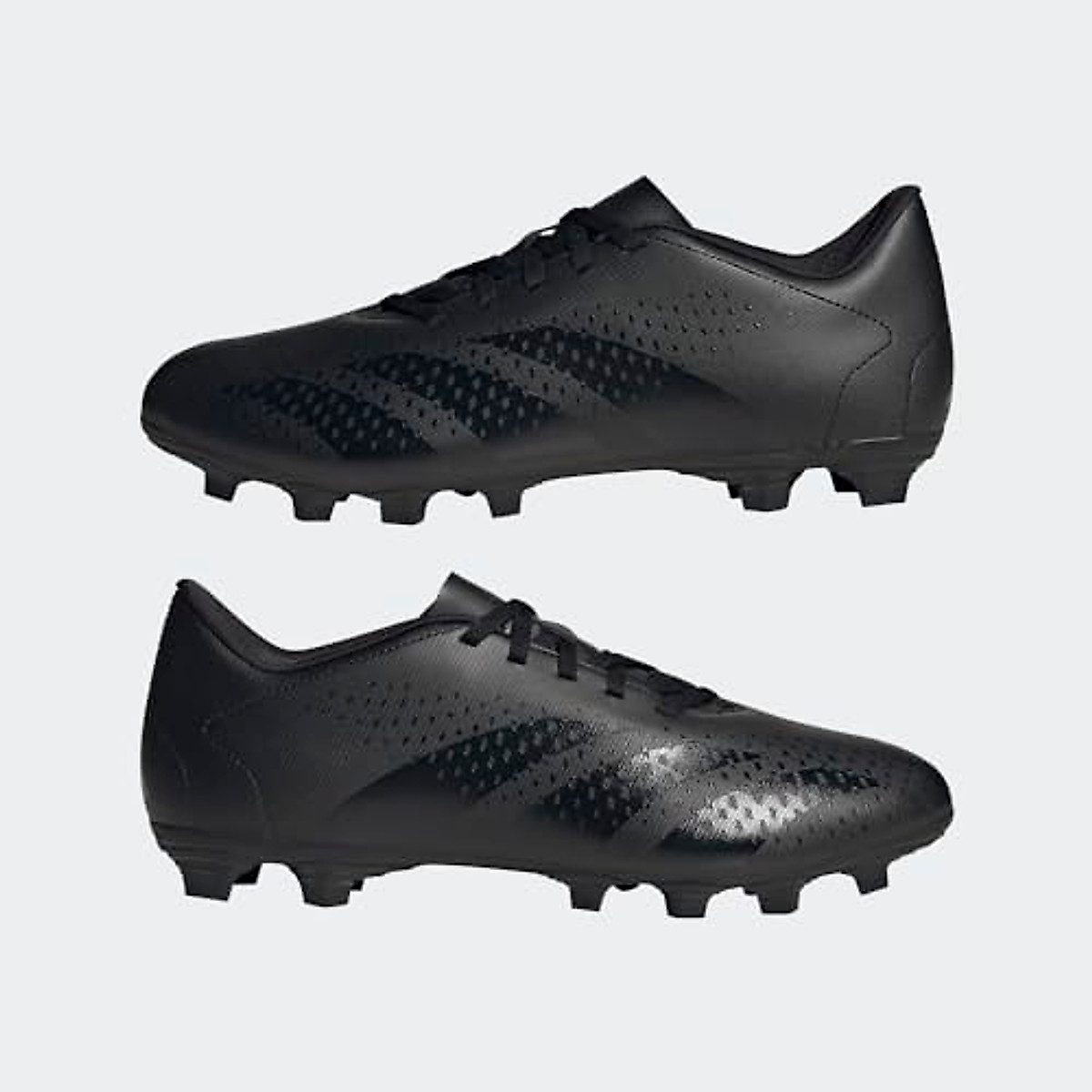 adidas Unisex Predator Accuracy.4 Flexible Ground Soccer Shoe, Black/Black/White, 11 US Men