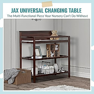 Dream On Me Jax Universal Changing Table, Espresso , 34x20x40 Inch (Pack of 1)