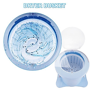 Manual Clothes Dryer Portable Mini Dryer Compact Spin Dryer Non electric Laundry Dryer for RV, Camping, School, Apartment, Dorm (Green)