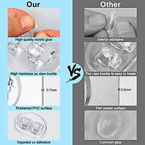 vivinin 15 Pack Shower Caddy Adhesive Replacement, Shower Shelf Adhesive No Drilling, Adhesive Shower Hooks Strong Adhesive, Adhesive Hooks for Showe Caddy, Soap Holder, And Kitchen Racks