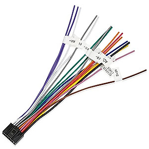 Android Radio Wiring Harness Adapter Replacement for Select Android Car Stereo 16 Pin ISO Connector