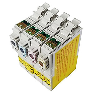 INK4WORK 4 Pack Remanufactured Ink Cartridge Replacement for Epson 126 T126 for Workforce 435 520 545 635 645 WF-3520 WF-3530 WF-3540 WF-7010 WF-7510 WF-7520 (B/C/M/Y)