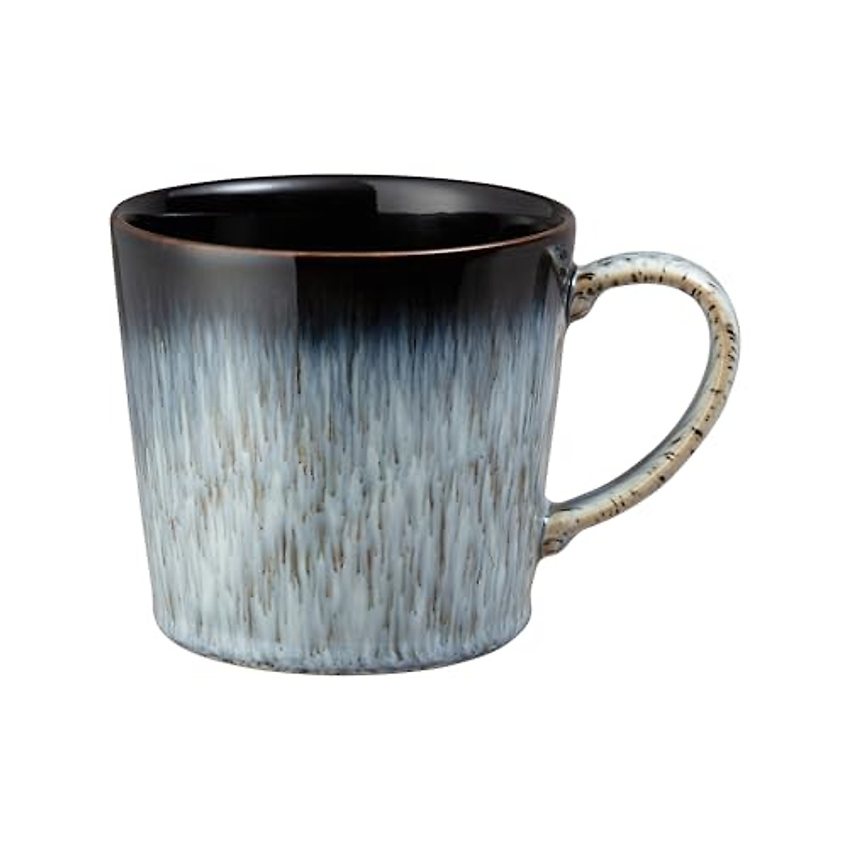 Denby Halo Heritage Mug Set of 2, Black, Grey, 199048280, 390 milliliters