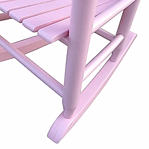 Pvillez Kids Rocking Chair for Toddlers, Childs Rocker Chair, Wooden Rocking Lounge Chairs for Girl Boy Indoor Outdoor Features Classic Rocker Design and Hardwood Construction