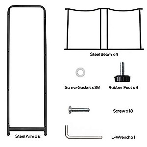 Water Bottle Storage Rack, 4-Tier Reinforced Carbon Steel Water Jug Holder for 8 Bottles of 5-Gallon Water Cooler Bottles Organizer for Office, Family, Garages, Restaurant, and Gym. Black