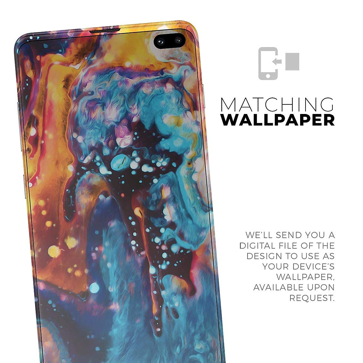 DesignSkinz Blurred Abstract Flow V12 Protective Vinyl Decal Wrap Skin Cover Compatible with The Samsung Galaxy S20 (Screen Trim & Back Glass Skin)