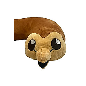 Beowyro The Owl House Hooty Headrest Winter Warm Flannel Headrest with Luz Noceda Cosplay Costume for Women and Men (One-face)