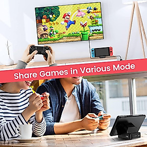 Switch Dock for Nintendo Switch/Switch OLED (Nintendo Switch Docking Station for TV & Charging Dock) Portable Nintendo Switch Dock TV Adapter Stand (4K HDMI 3.0) – Super Small (Black/No Cables)