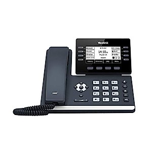 Yealink SIP-T53 IP Phone, 12 VoIP Accounts. 3.7-Inch Graphical Display. USB 2.0, Dual-Port Gigabit Ethernet, 802.3af PoE, Power Adapter Not Included (Renewed)