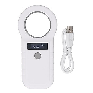 Pet Chip Scanner, Microchip Cat Feeder Microchip Scanner with Dual Frequency Chip Portable Pet Tag Reader, Rechargeable Animal Tag Scanner, Pet Microchip Tag Reader for Pet