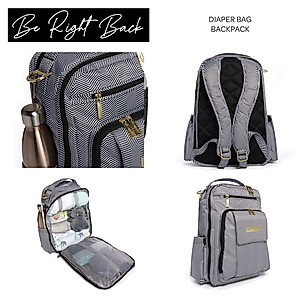 JuJuBe | Be Right Back Baby Diaper Bag Backpack - Travel Backpack for Women - Machine Washable | The Queen of The Nile