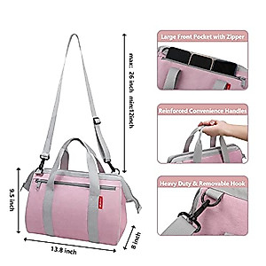 Lunch Box for Men, Insulated Lunch Bag Women, Personalized Reusable Lunch Tote Bag for Office Work, Leak-proof Adult Lunchbox Container Cooler Sack Handbag Case (Pink)
