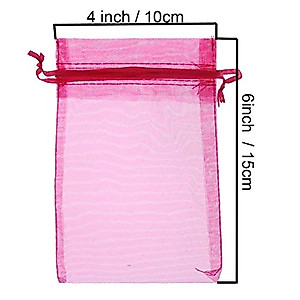 120PCS Organza Drawstring Gift Bag Pouch Wrap for Party/Game/Wedding/Christmas, Candy Pouch (120 Pcs-8x12")
