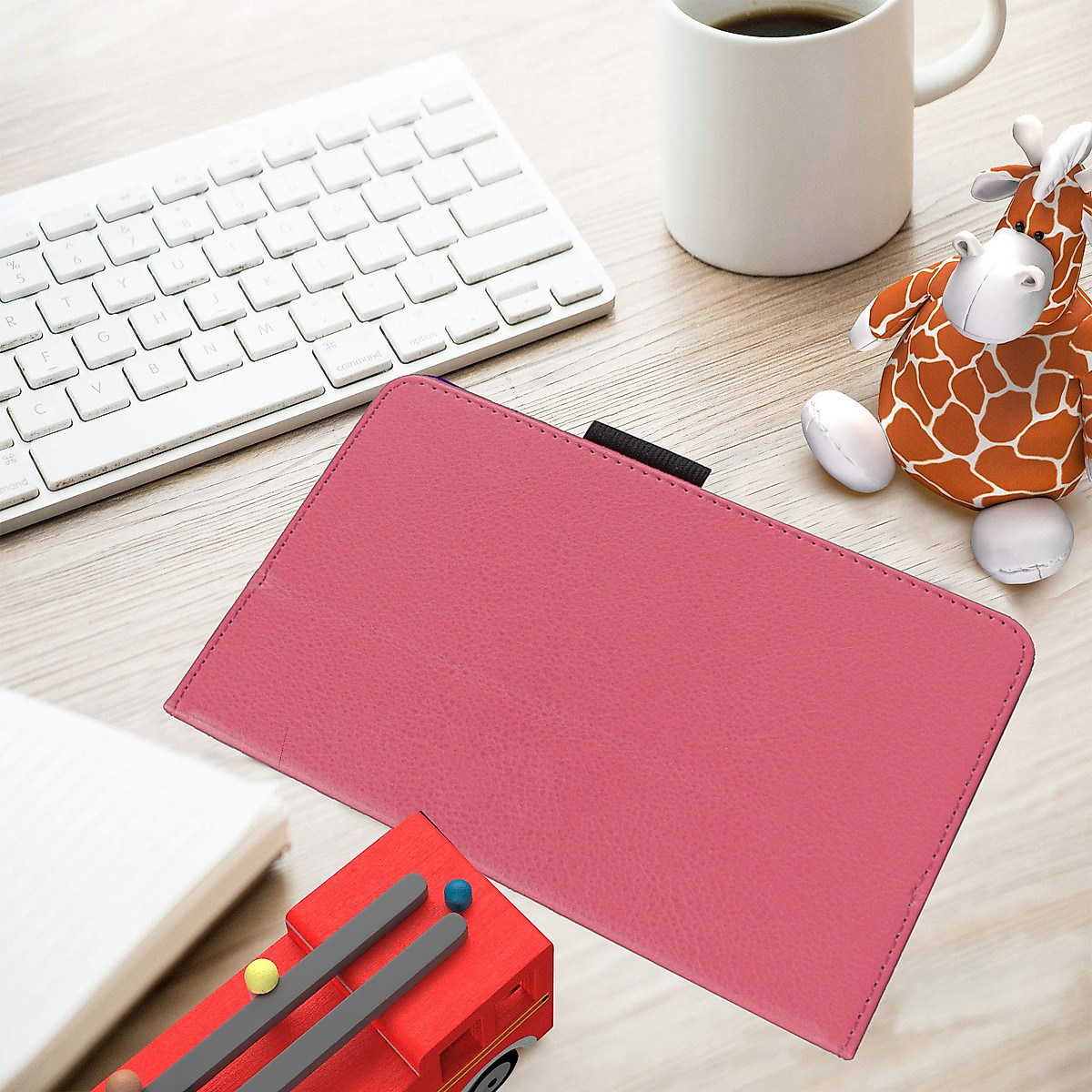 elitegadget Case for Onn 11" Tablet Pro (2023 Model 100110027) - Magnetic Slim Lightweight Folio PU Leather Folding Stand Cover Case for Onn 11 inch pro Tablet + 1 Random Stylus (Hot Pink)