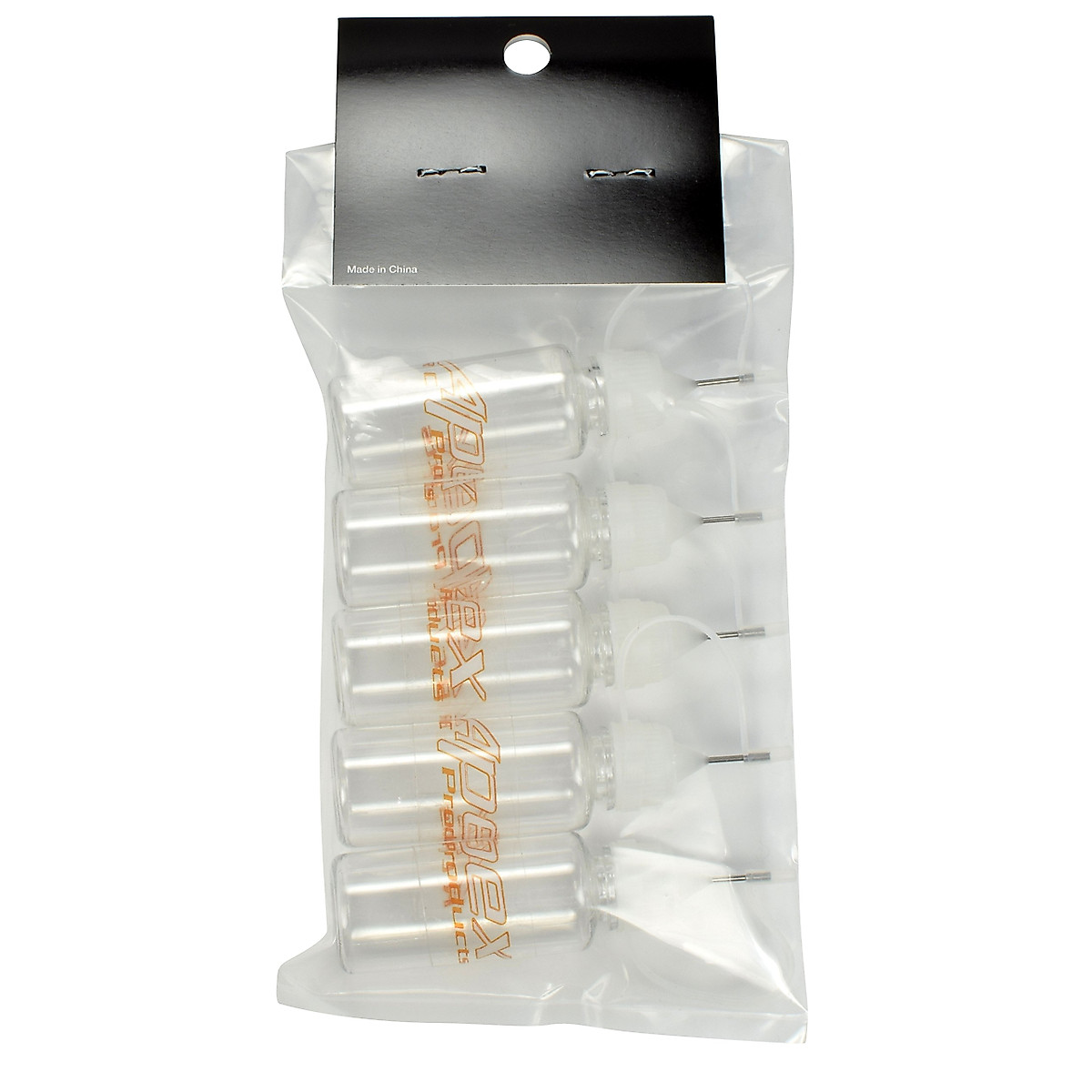 Apex RC Products 15ml / .5oz Oil/Fluid Dropper Plastic Bottle W/Needle Tip - 5 Pack 2101