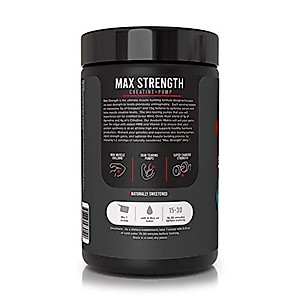 InnoSupps Max Strength - Advanced Creatine + Pump Booster, Creapure 5g, HMB 500mg, L-Citruline 4g, No Artificial Sweeteners, Keto Friendly, Vegan, Non-GMO, Gluten Free, Soy Free (Blueberry Lemonade)
