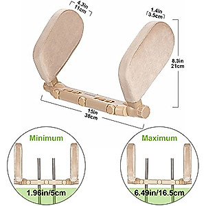 Car Headrest Pillow, Toolwiz Children Pillow for Head Neck Support for Car Seat, Soft Velvet Road Pal Headrest Kids Pillows For Sleeping, Ergonomic 360° Adjustable Travel Pillow for Child Adult, Beige