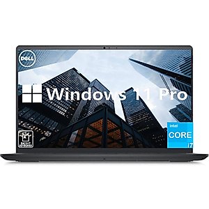 Dell Inspiron 15.6 Inch FHD Business Laptop, 12th Gen i7-1255U, 32GB RAM, 1TB SSD, Windows 11 Pro, Backlit Keyboard, HDMI, USB - C, Black