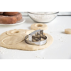 Fox Run Donut Cutter, Tin-Plated Steel, 3-Inch