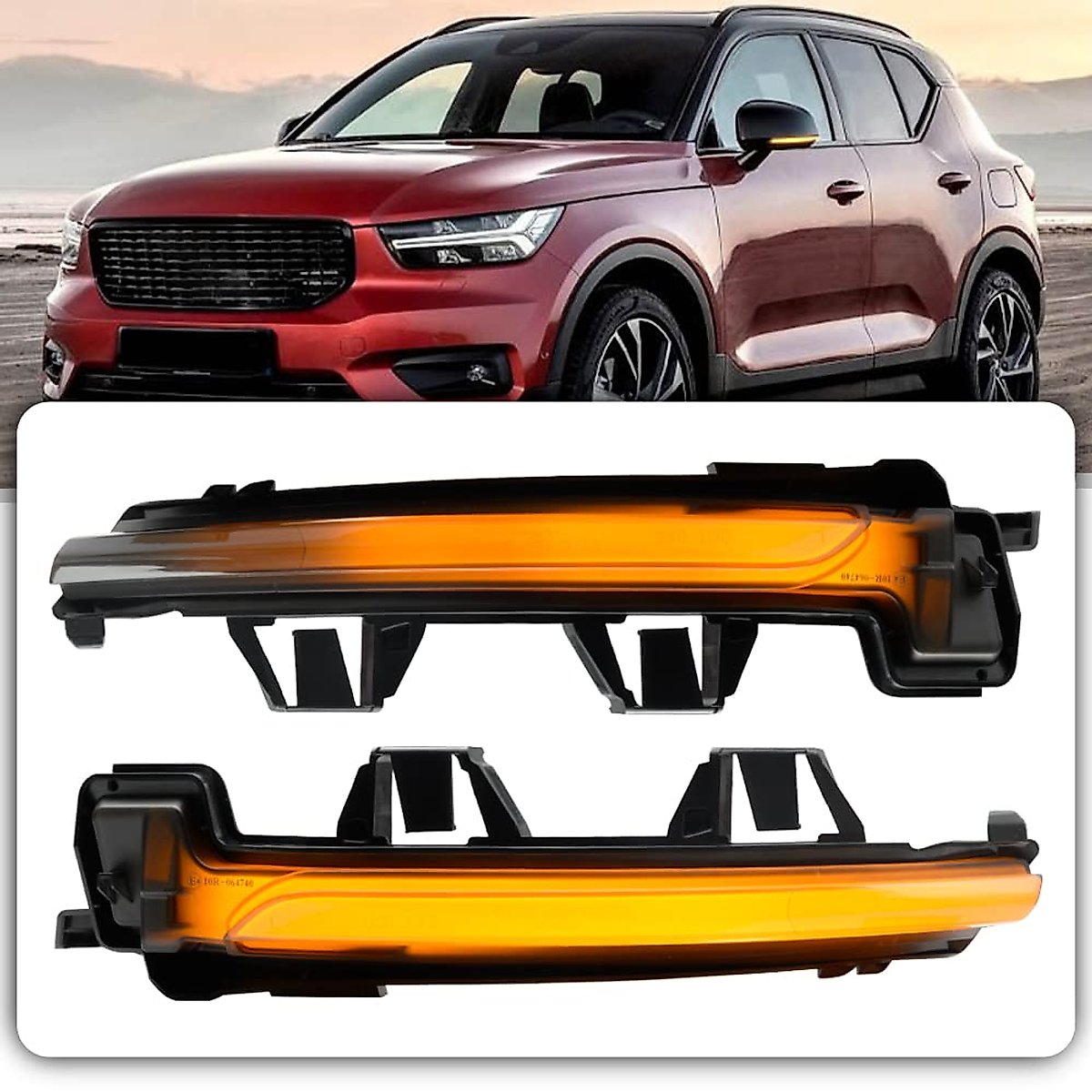 nsautolighting 4pcs LED Side Marker Lights Assembly for Chevy C/K Series C10 C20 C30 K10 K20 K30 Trucks Suburban K5 Blazer Clear Lens Front Rear Bumper Sidemarker Lamps Replace OEM Sidemarker Lamps