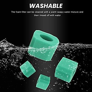 Aqur2020 4pcs Pool Filter Cartridge Sponge Pool Filter Sponge Cartridge Replacement Reusable Practical Filter Foam for Pool Pump