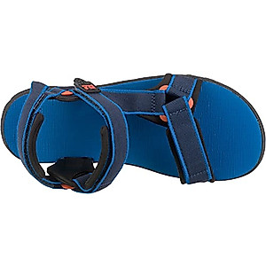 Jack Wolfskin Seven Seas 3 Sandal Hiking Boot, Blue/Orange, 12 US Unisex Big Kid