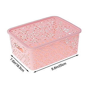 Cabilock Storage Desktop Sundries Socks Clo Hollow Finishing Scarfs Underwear Plastic Drawer Cosmetic Pink For Bra Organizers