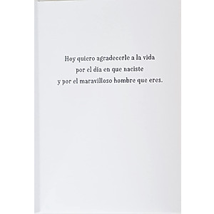 Greeting Card Feliz Cumpleanos Esposo Por El Maravilloso Hombre Que Eres - Happy Birthday Husband For The Amazing Man You Are in Spanish Espanol