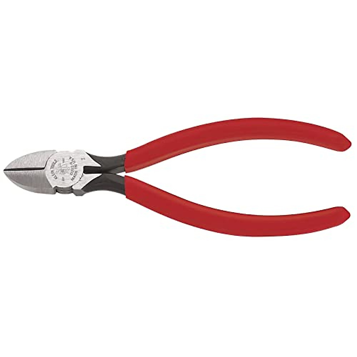 Klein Tools D202-6 Pliers, Diagonal Cutting Pliers with Tapered Nose, Induction Hardened Knives and Hot Riveted Joint, 6-Inch