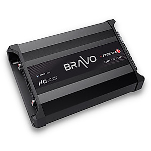 Stetsom Bravo HQ 800.4 Multichannel Car Audio Digital Amp - 2 Ohms Stable, 800 Watts RMS, 4 Independent Channels, Variable Crossover, Full Range, Car Stereo ds Bridge Speakers 800x4, RCA & High Input