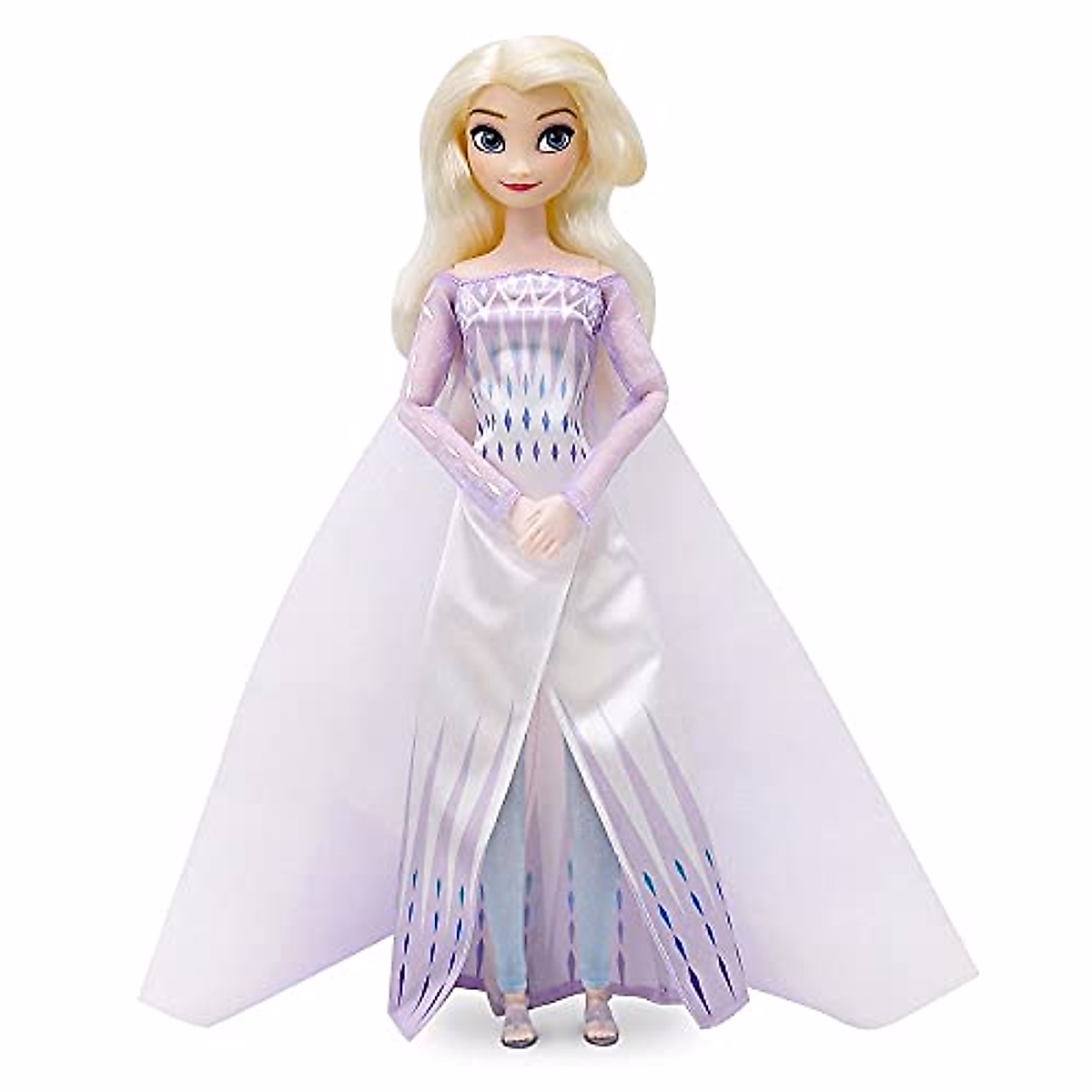 Disney Store Official Princess Elsa Classic Doll for Kids, Frozen 2, 11½ Inches, Includes Golden Brush with Molded Details, Fully Posable Toy in Satin Dress - Suitable for Ages 3+ Toy Figure