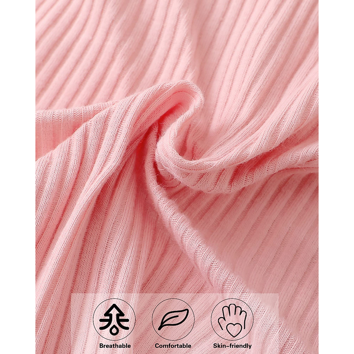 YUEMION Newborn Baby Girl Clothes Toddler Girl Fall Outfits Ruffle Romper Floral Pants Set Infant Girl Clothes(6-12M)