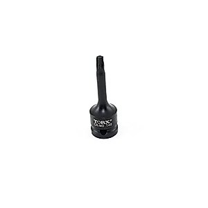 TEMO T40 3 Inch Long Torx Star 6 Point Black Impact Bit Socket Auto Repair Tool 1/2 Inch Square Drive