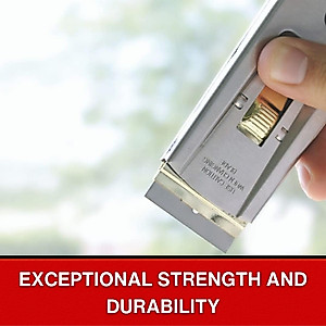 American Line Single Edge Razor Blades with Pop Up Dispenser - 100-Pack - 0.009" Heavy Duty High Carbon Steel for Extra Durability and Long Life - 65-0502