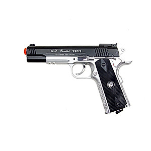 500 FPS NEW WG AIRSOFT FULL METAL M 1911 GAS CO2 HAND GUN PISTOL w/ 6mm BB BBs,Heavy Weight Realistic 1:1 Scale