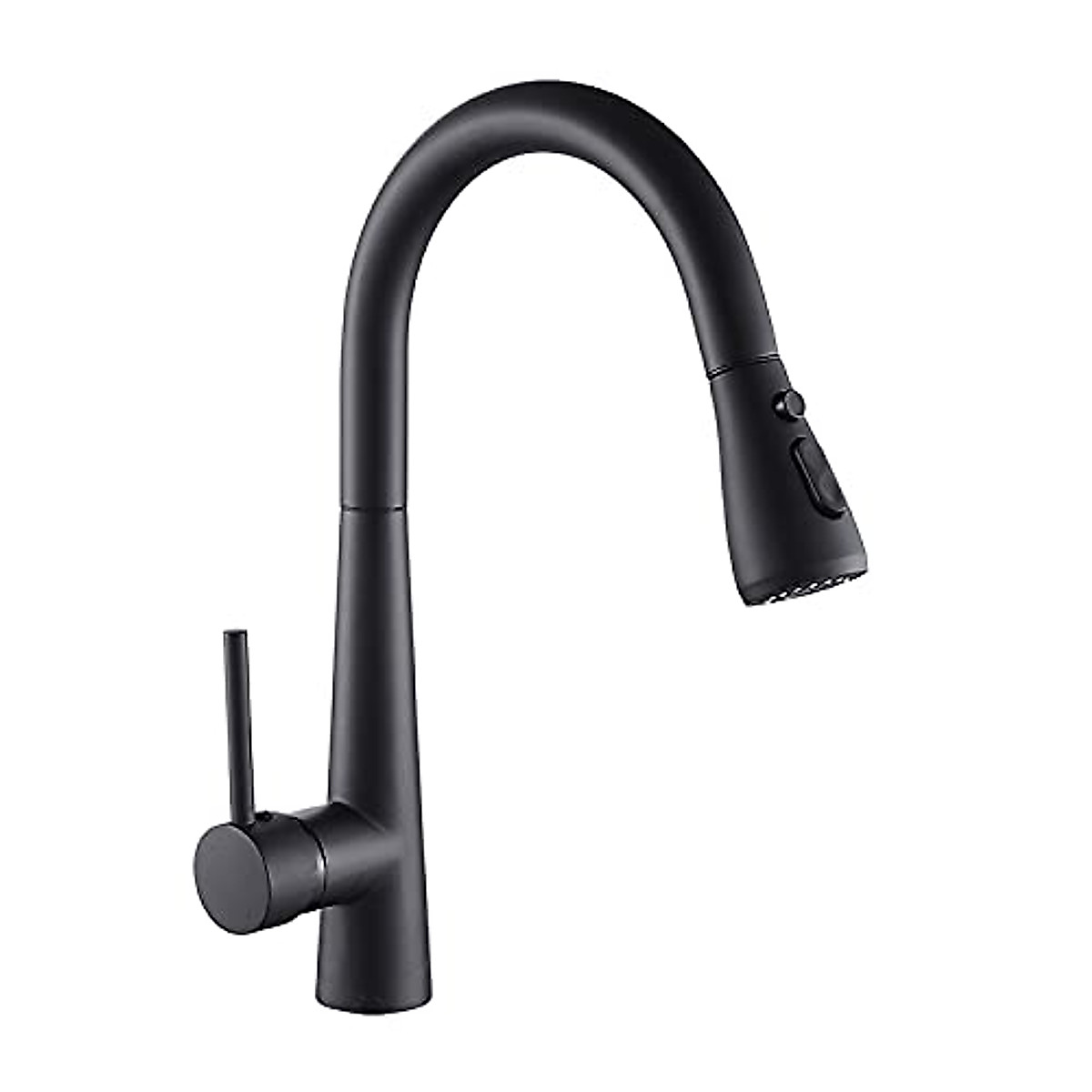 Kitchen Sink Faucet for Bar Farmhouse Commercial, Pull Out Kitchen Tap, Single Handle Kitchen Faucet Mixer, Single Hole 360 Rotate Copper Chrome/Black Swivel Sink Mixer Tap (Color : Black)