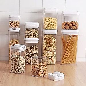 PDGJG PP Plastic Food Storage Container 0.5L 0.8L 1.2L Seal Cereal Jar Dried Fruit Jam Storage Box Easy Lock Lids To Keep Food Fresh (Size : 1.2L)