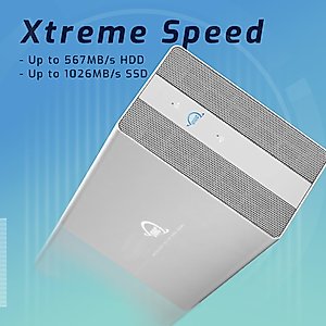 OWC 36TB Mercury Elite Pro Dual USB-C/Thunderbolt 3 External Raid Storage Enclosure with 3Port HUB for Mac and PC